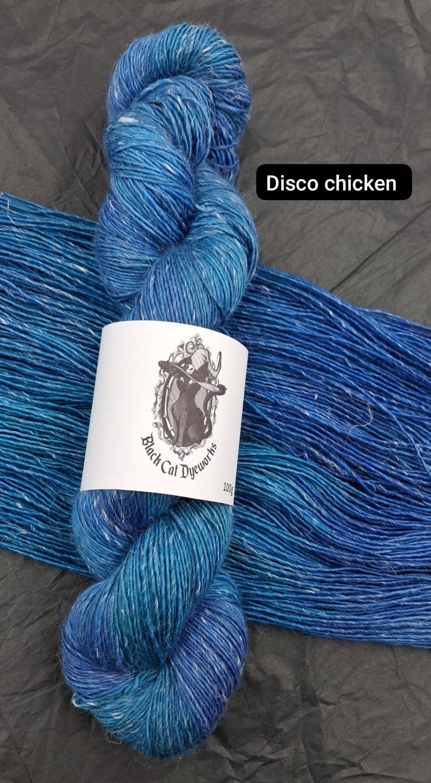 Disco chicken – Black Cat Dyeworks